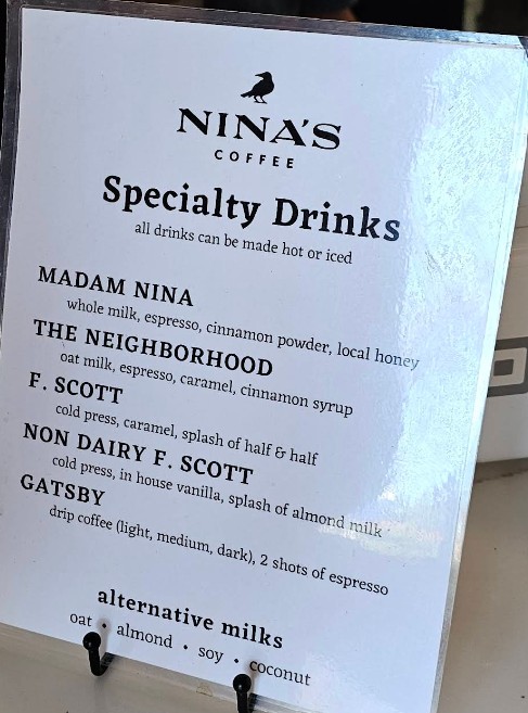 Nina’s Coffee Cafe Restaurant Menu | Fresh Brews, Pastries & Breakfast ...